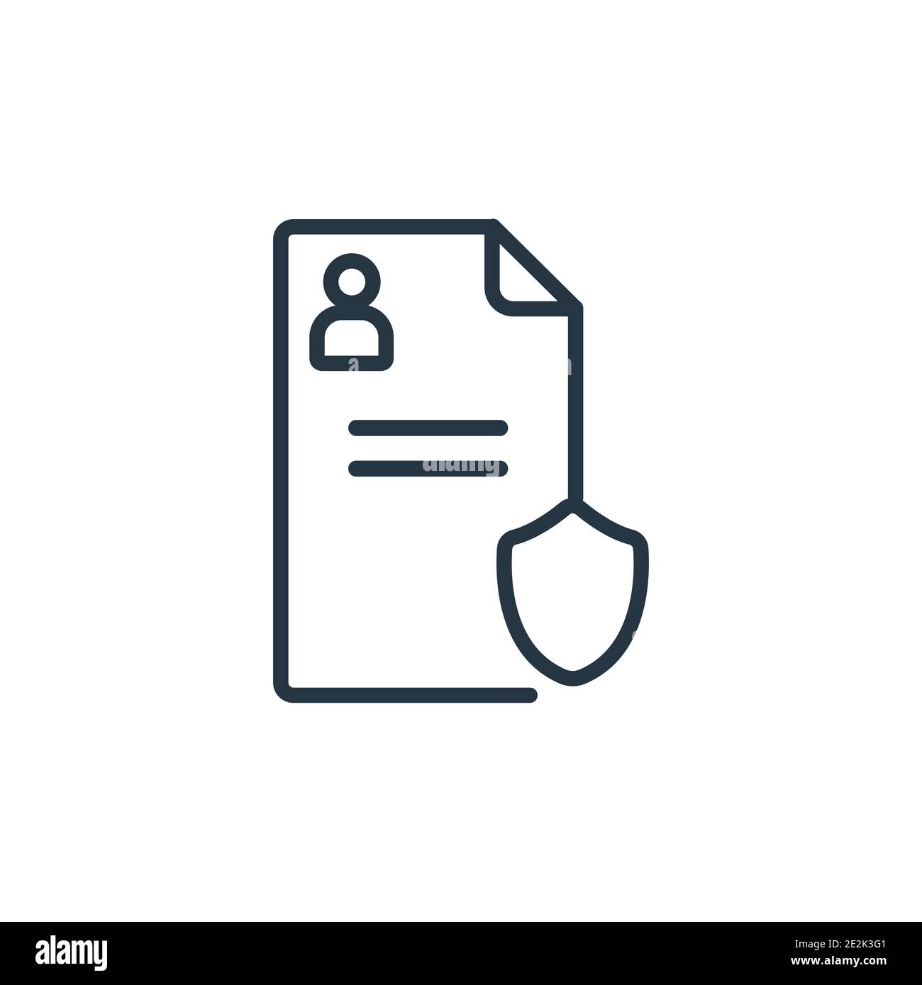 Account outline vector icon. Thin line black account icon, flat vector ...