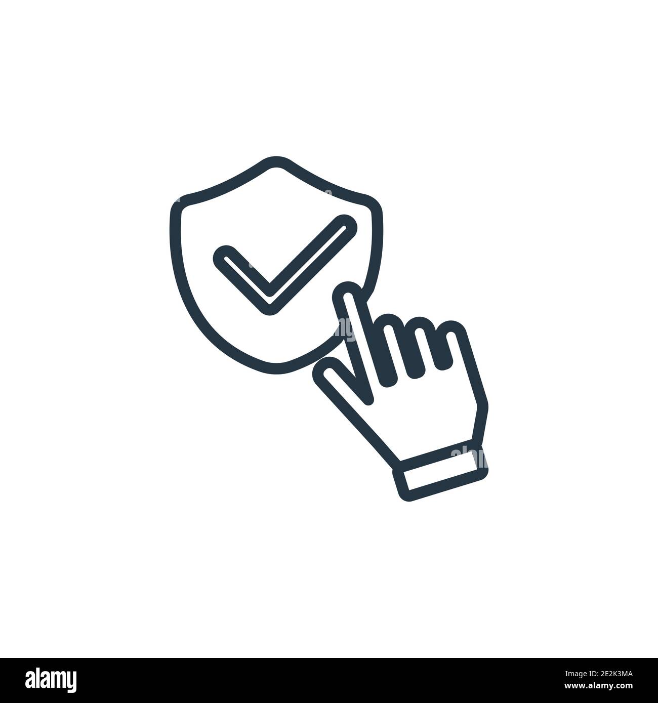 Finger outline vector icon. Thin line black finger icon, flat vector ...