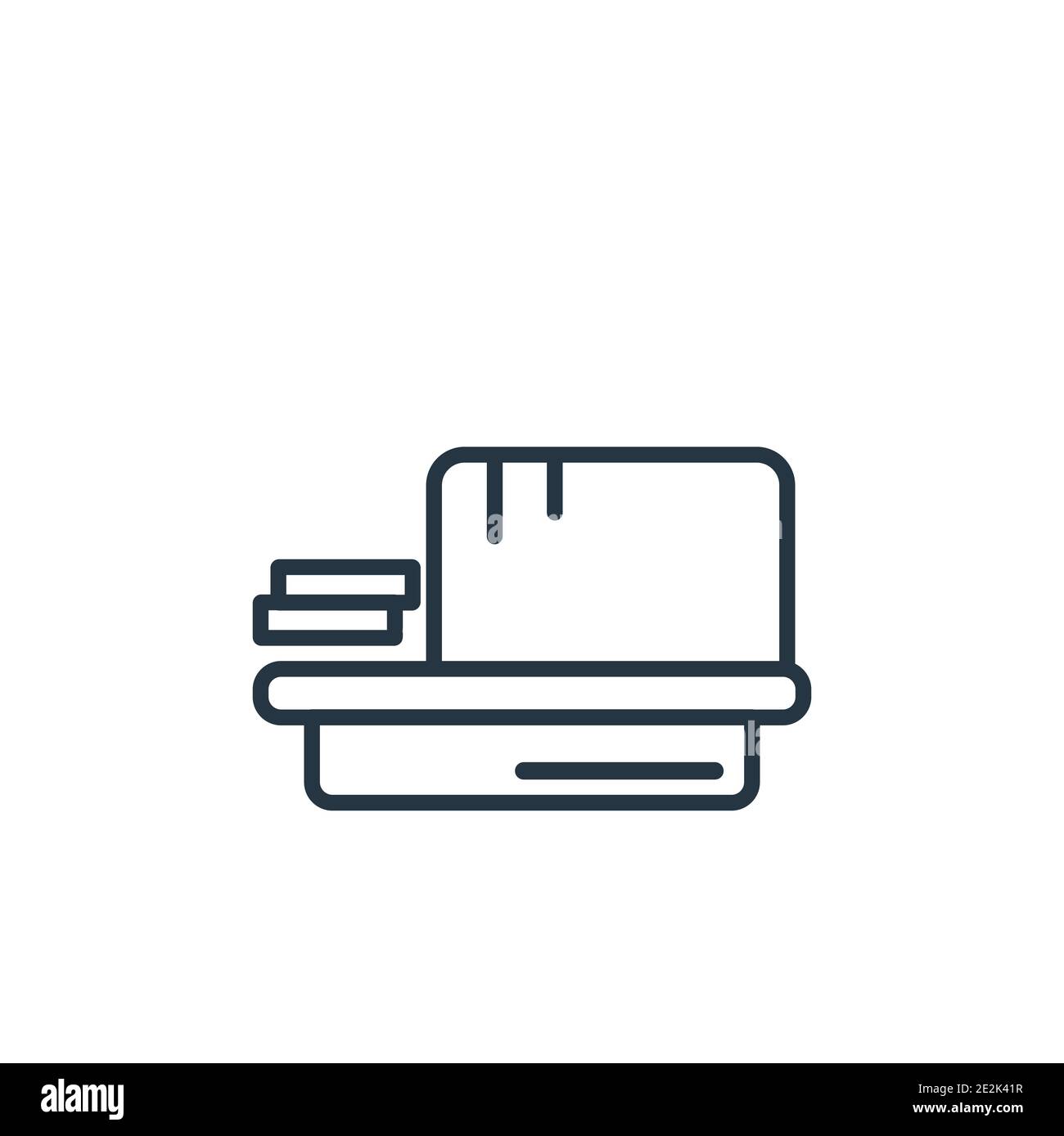 Butter outline vector icon. Thin line black butter icon, flat vector ...
