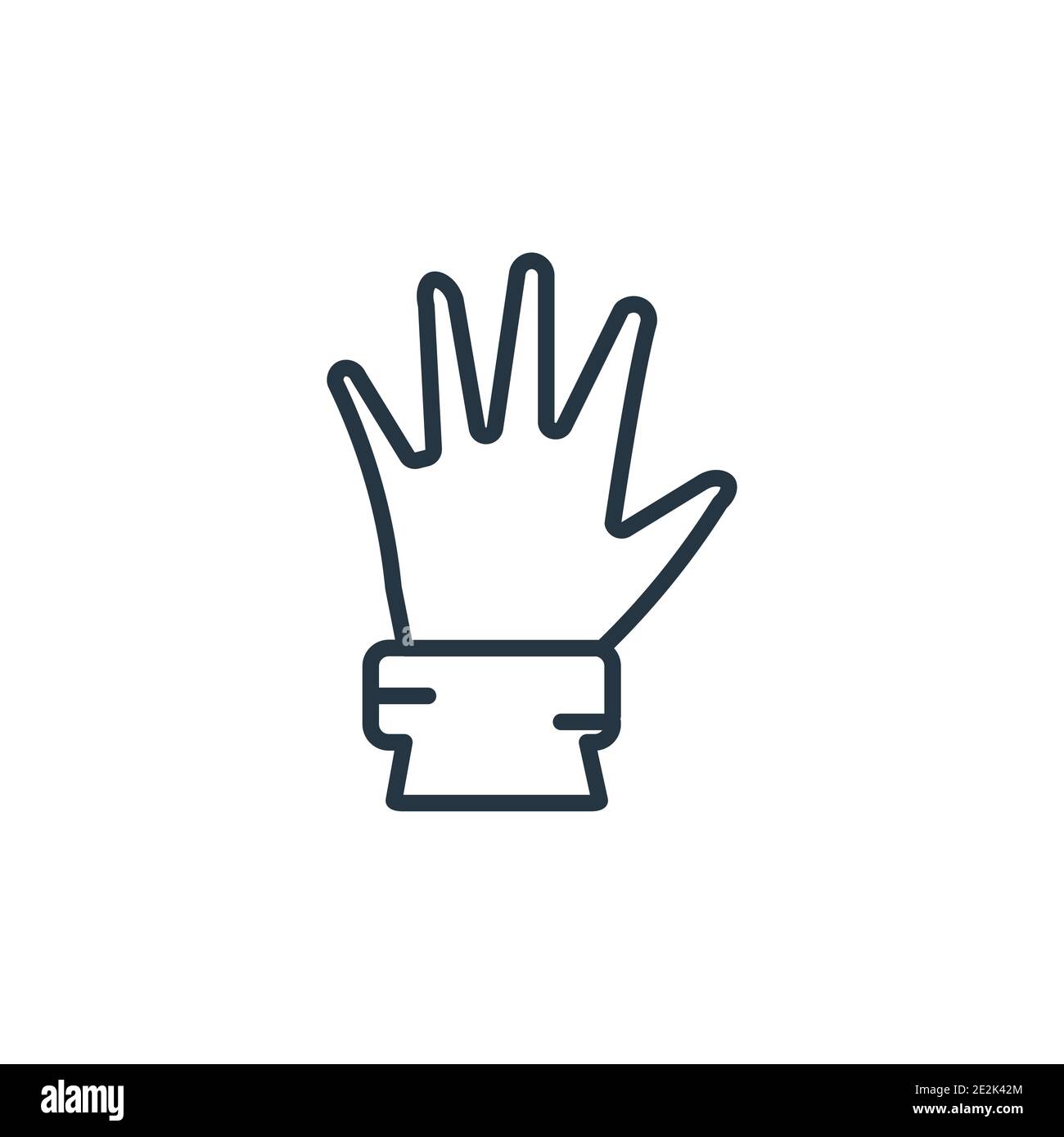 Tick on human hand Stock Vector Images - Alamy