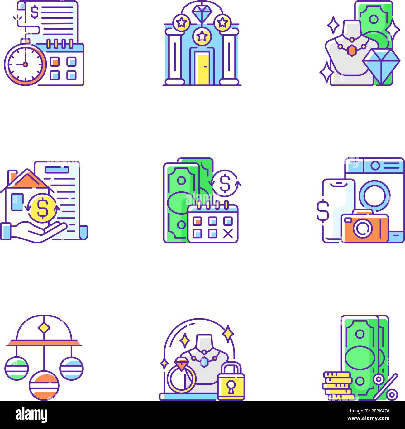 Collateral value Stock Vector Images - Alamy