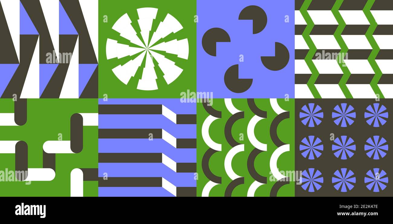 Abstract geometric vector pattern in Neo-Geo style. Layered file Stock ...