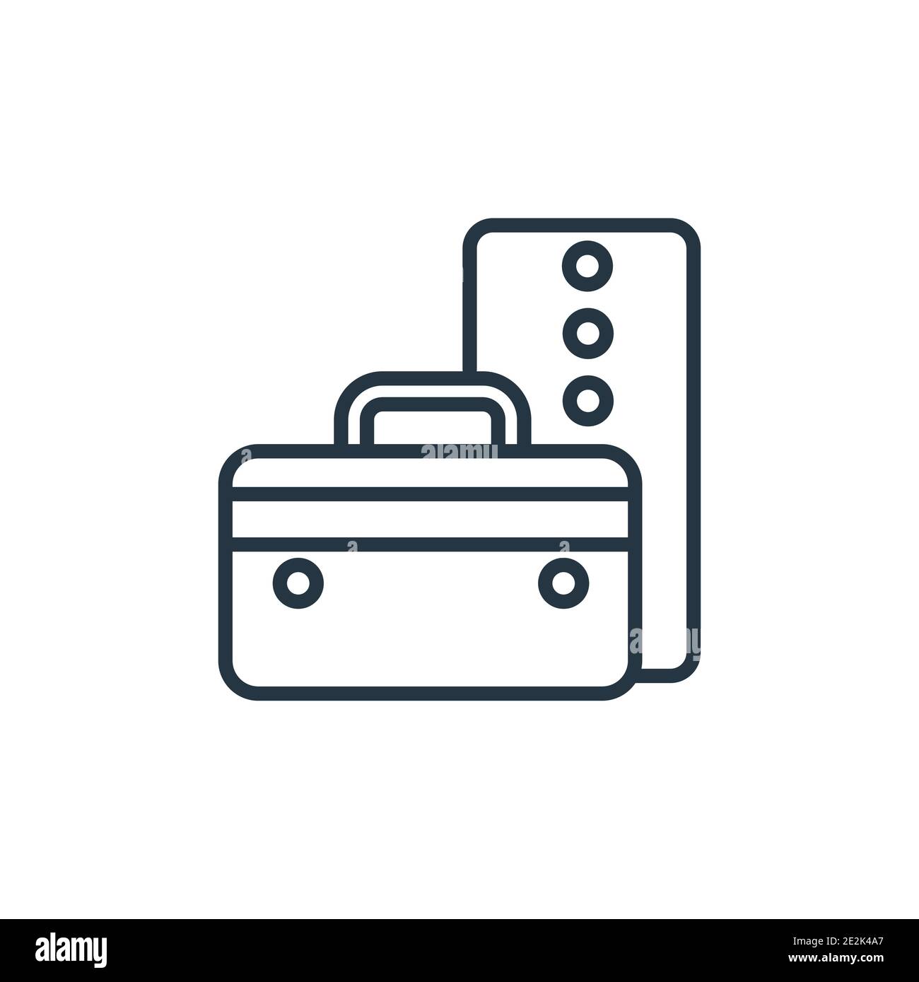 Device manager outline vector icon. Thin line black device manager icon ...