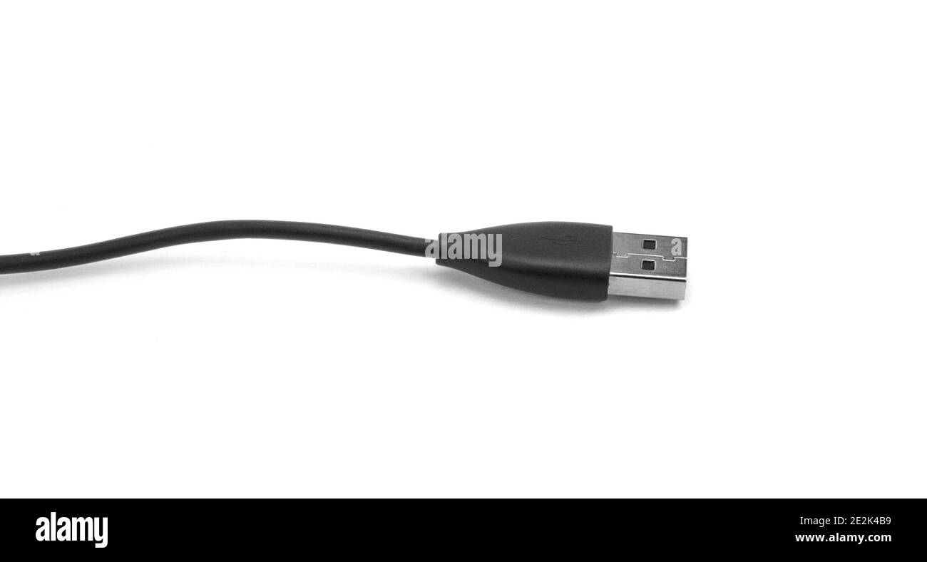 Micro USB cable isolated from white background Sockets and Sockets for ...