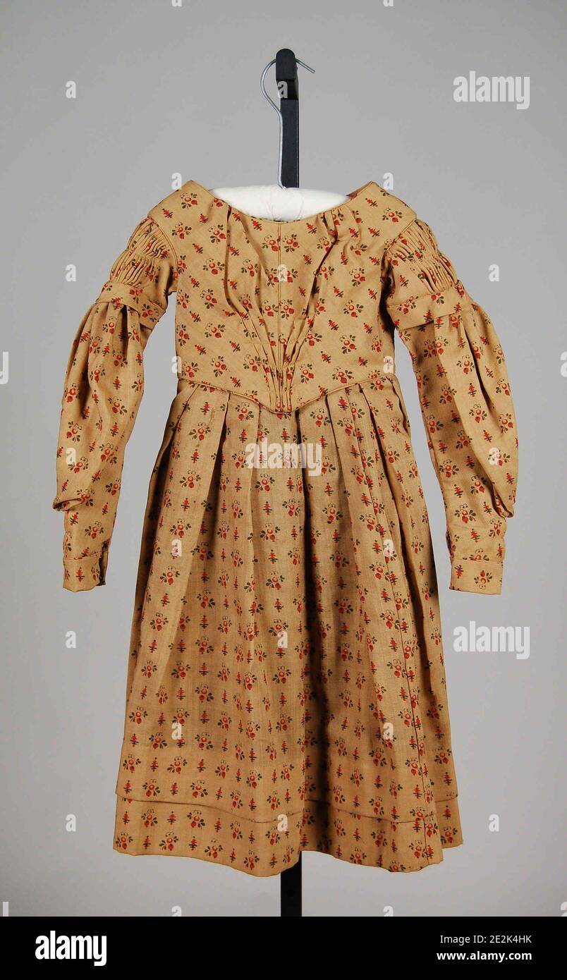 Dress, American, 1837-40 Stock Photo - Alamy