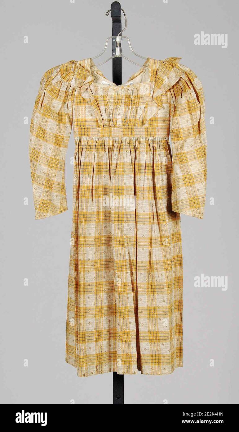 Dress, American, 1835-40 Stock Photo - Alamy