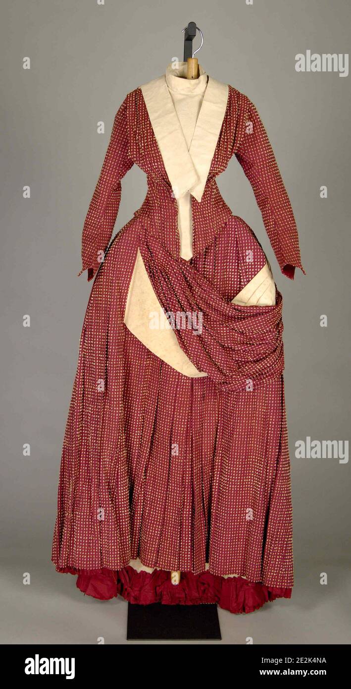 Dress, American, ca. 1885 Stock Photo - Alamy