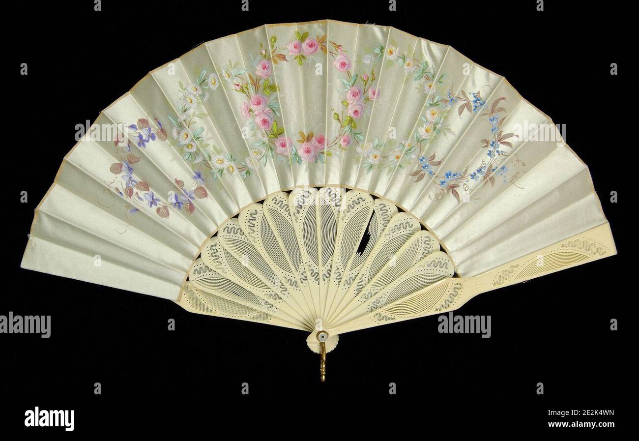 Fan, American, 1880-89 Stock Photo - Alamy