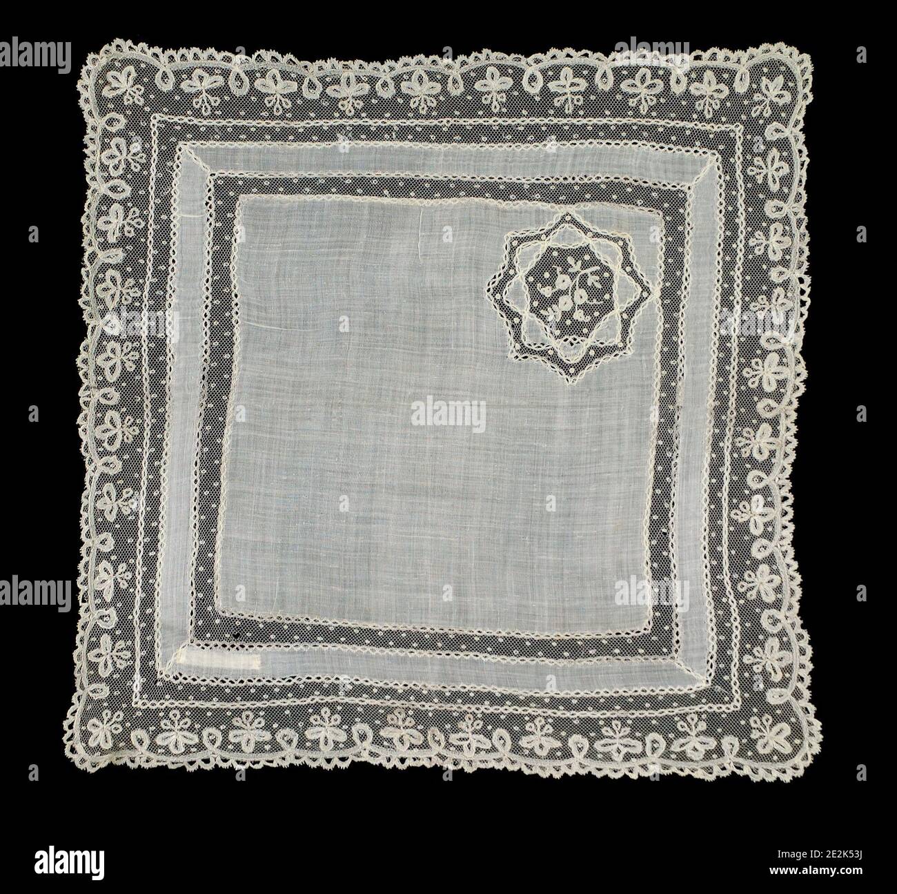 Lace handkerchief 19th century hi-res stock photography and images - Alamy