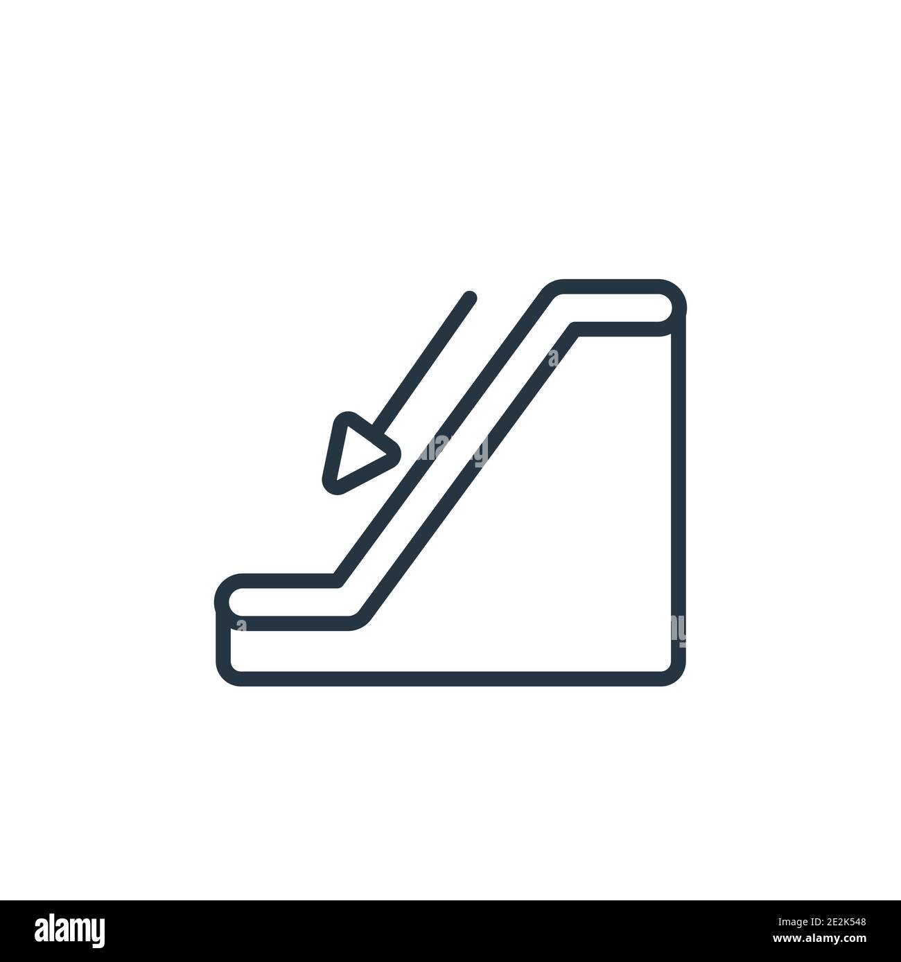 Go down outline vector icon. Thin line black go down icon, flat vector ... Go down outline vector icon. Thin line black go down icon, flat vector ...