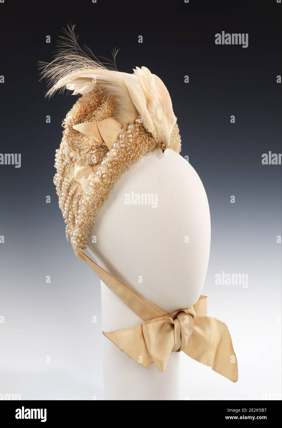 Wedding bonnet, American, ca. 1883 Stock Photo - Alamy