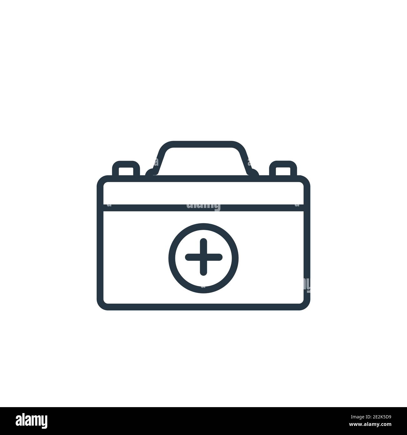 First aid kit outline vector icon. Thin line black first aid kit icon ...