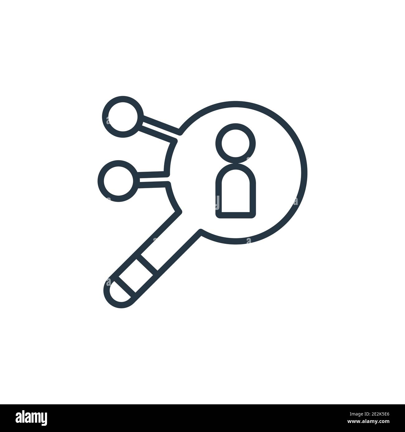 Hr solutions outline vector icon. Thin line black hr solutions icon ...