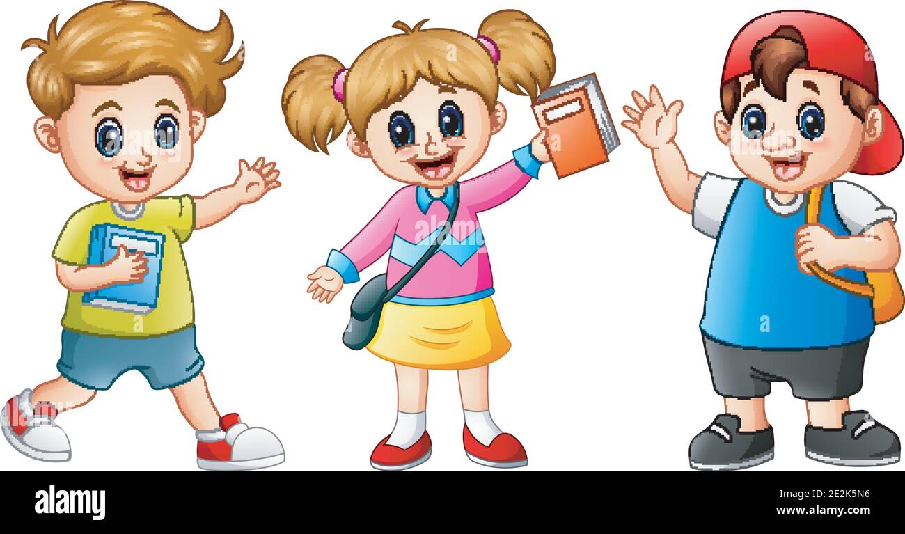 Happy School Kids Clipart