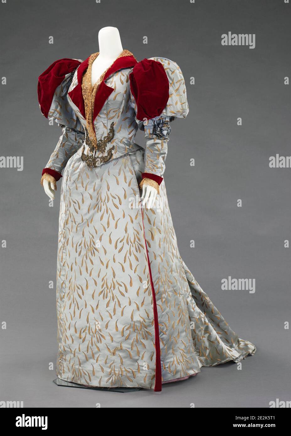 Evening ensemble, French, 1893 Stock Photo - Alamy