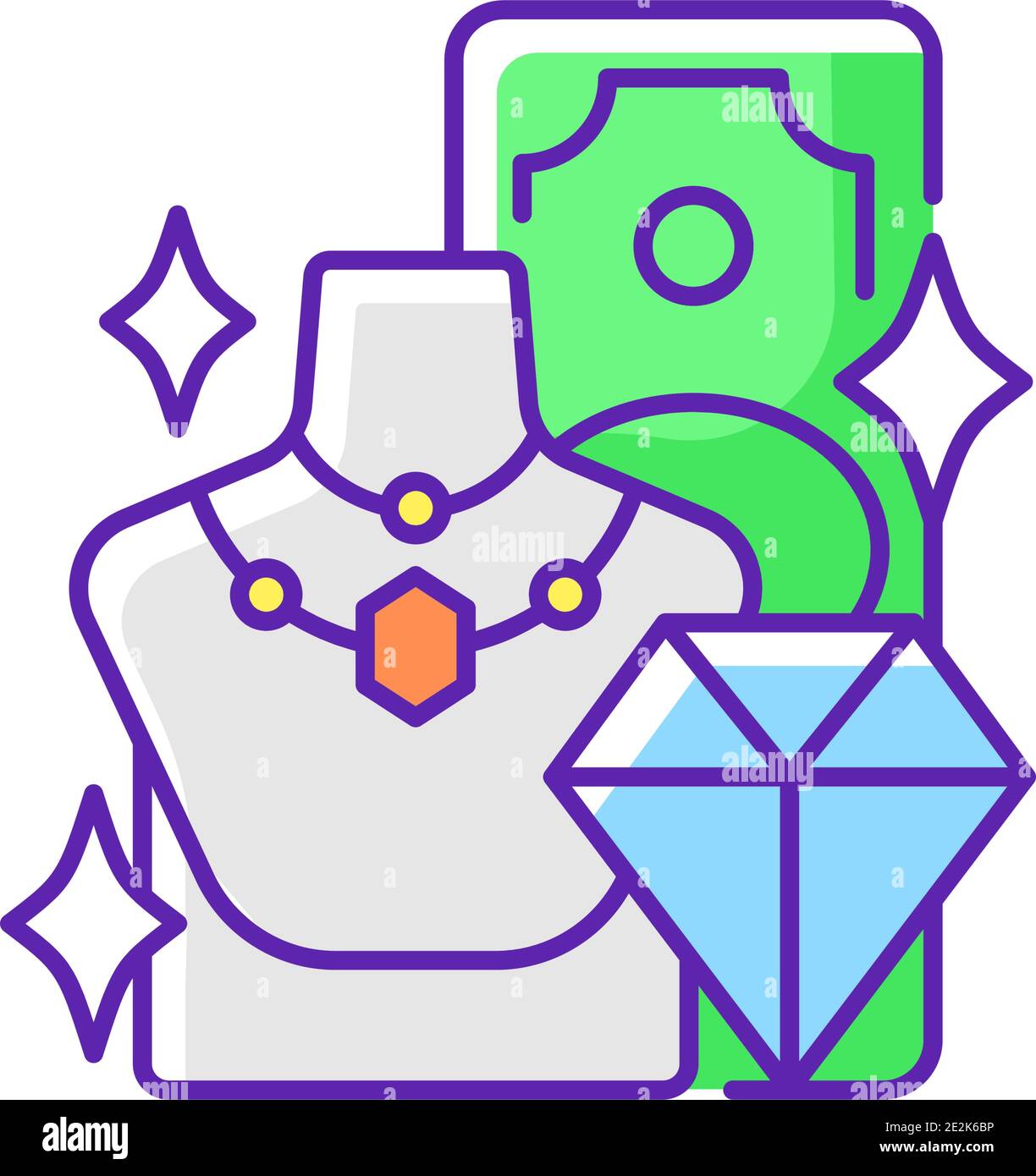 Product valuable RGB color icon Stock Vector Image & Art - Alamy