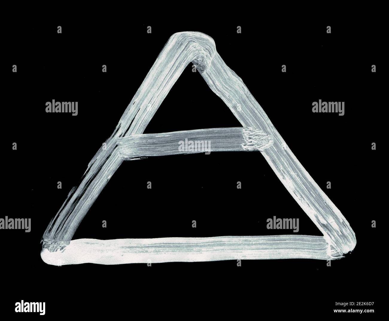 Alchemical Symbols Air Two Inverted Stock Photo - Alamy