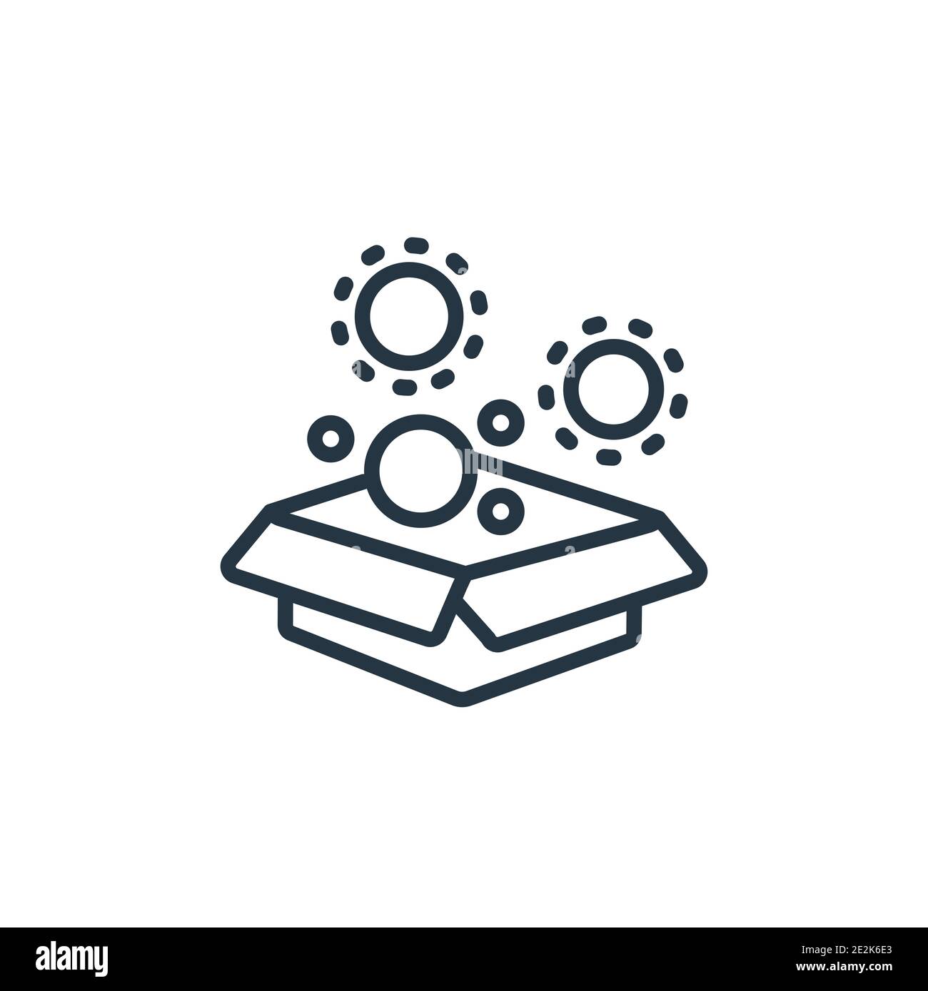 Initial coin offering outline vector icon. Thin line black initial coin ...