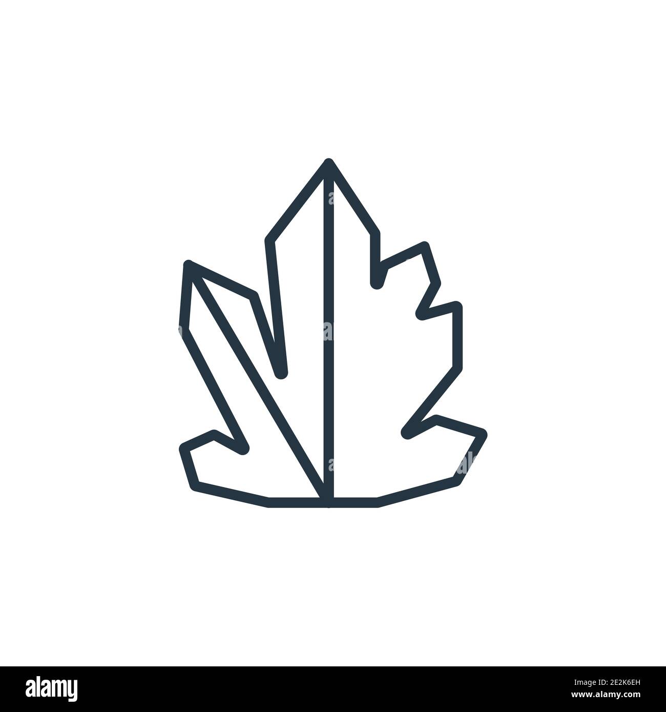 Crystals outline vector icon. Thin line black crystals icon, flat ...