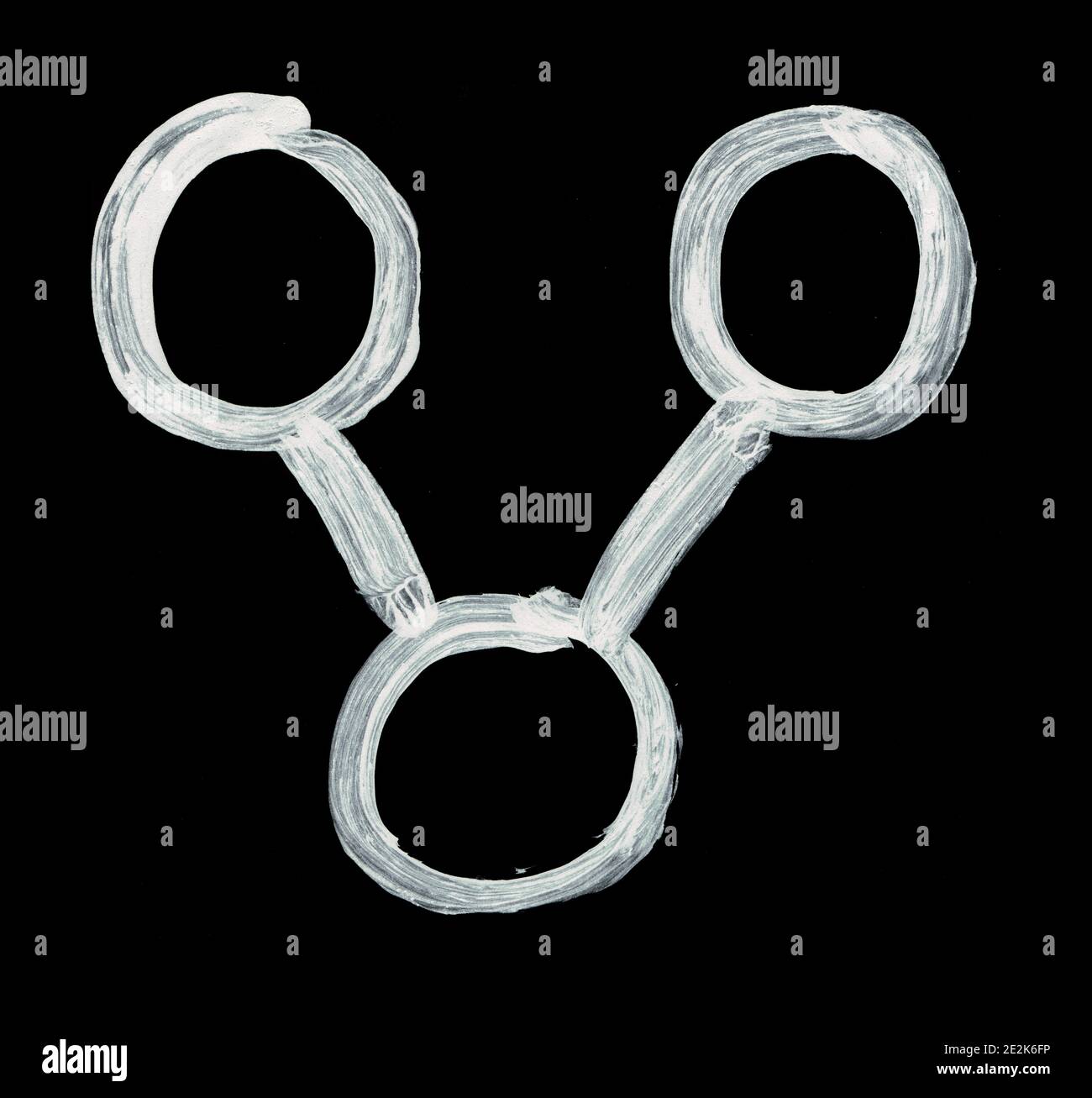 Alchemical Symbols Alcohol Two Inverted Stock Photo - Alamy