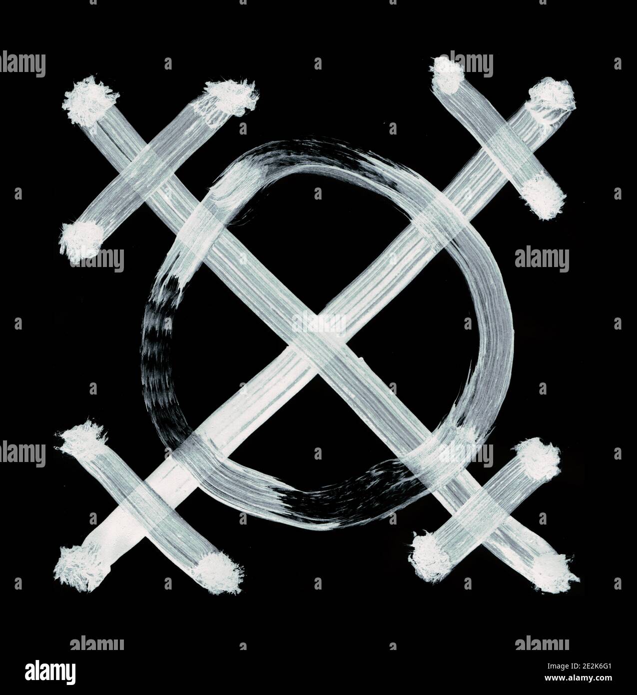 Alchemical Symbols Anneal Inverted Stock Photo - Alamy