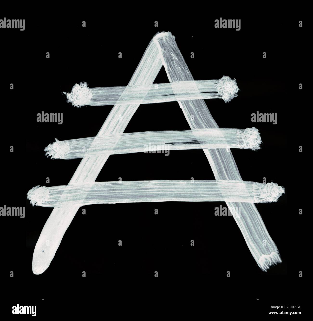 Alchemical Symbols Amalgam Two Inverted Stock Photo - Alamy