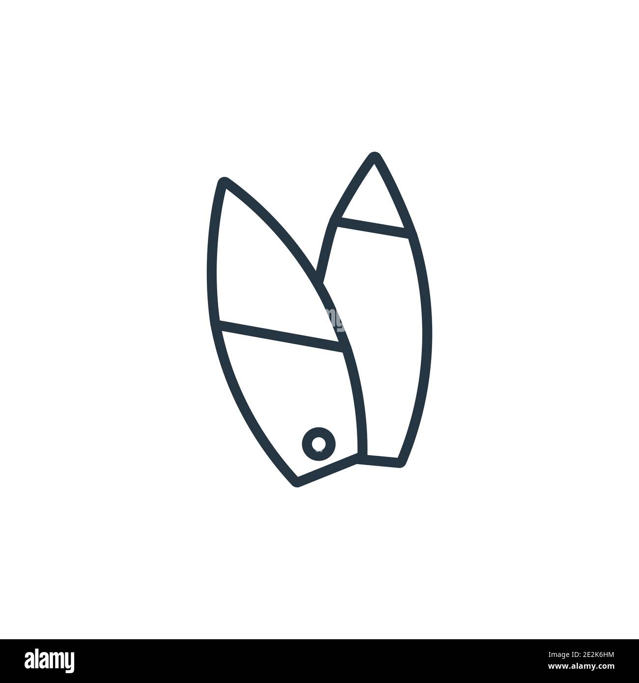 Surfing sign outline vector icon. Thin line black surfing sign icon ...