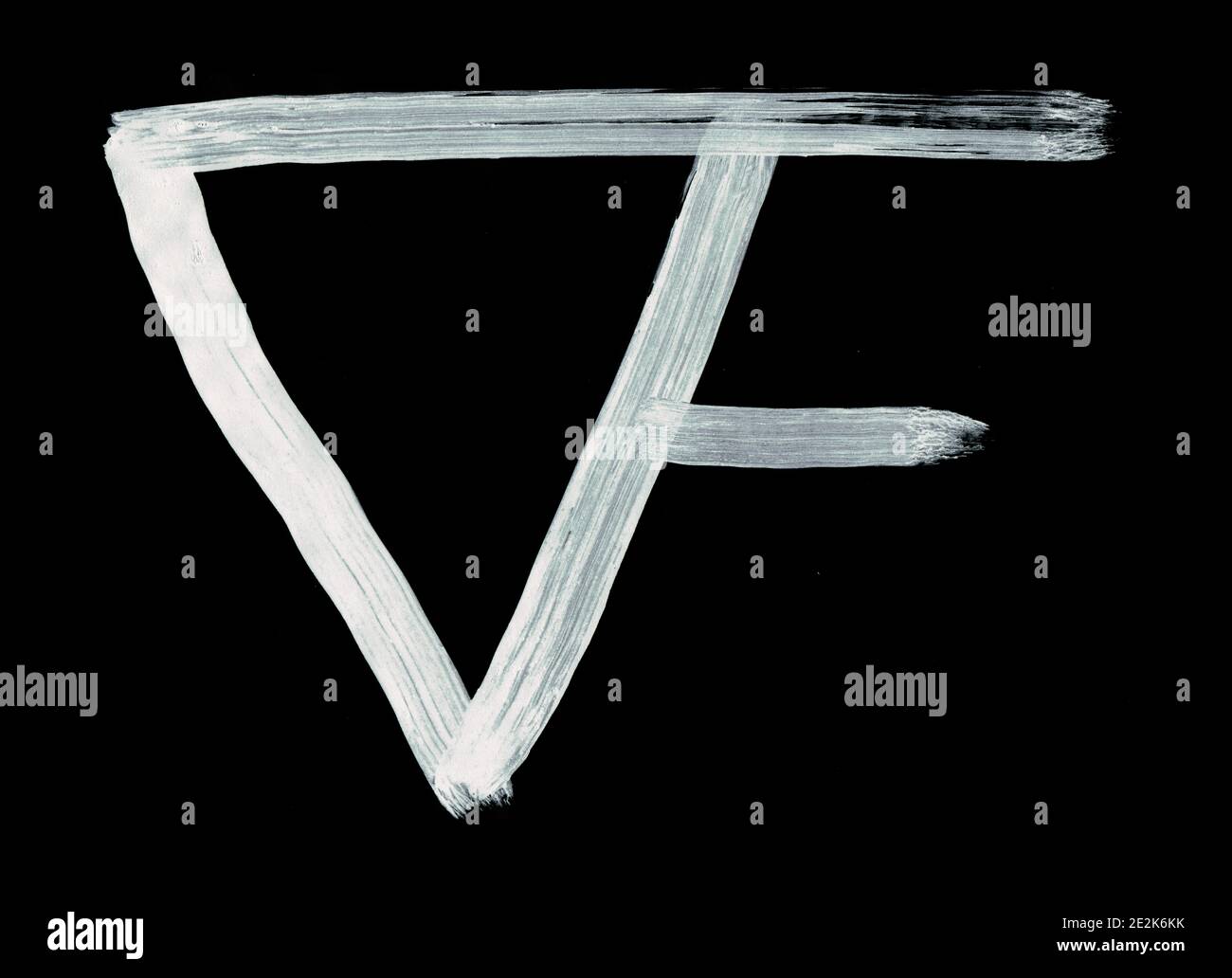 Alchemical Symbols Aquafortis Two Inverted Stock Photo - Alamy