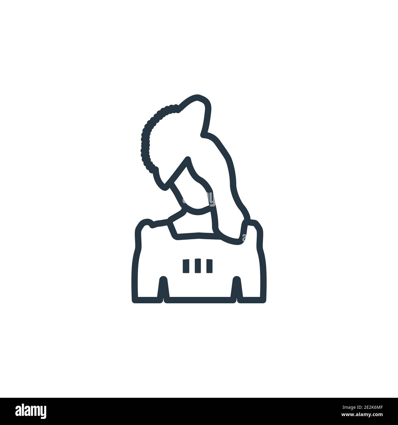 Style outline vector icon. Thin line black style icon, flat vector ...