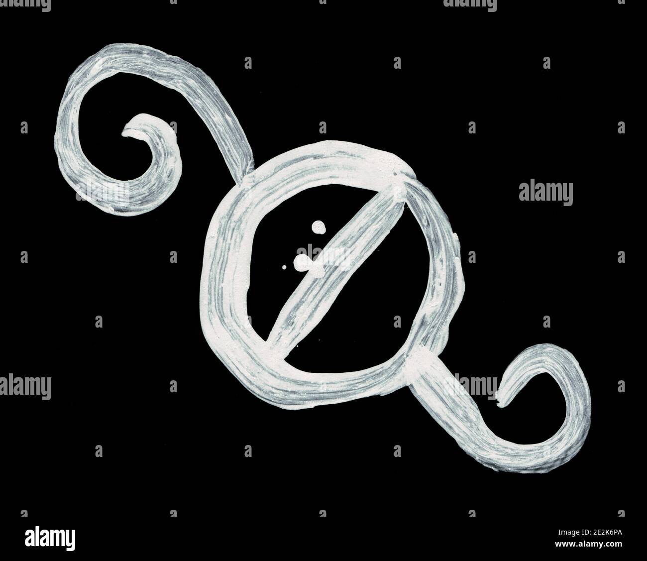 Alchemical Symbols Borax Two Inverted Stock Photo - Alamy