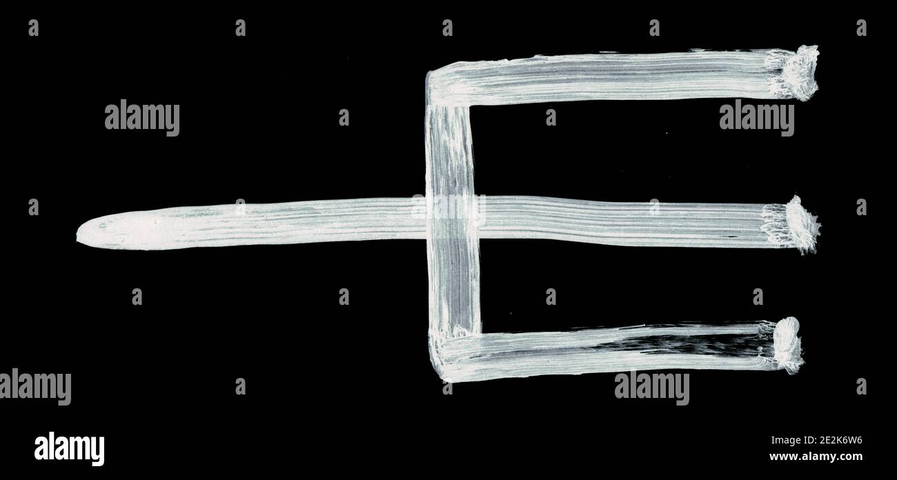 Alchemical Symbols Cinder Inverted Stock Photo - Alamy