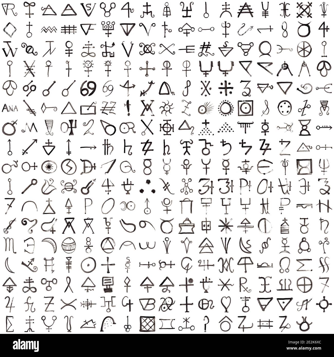 Alchemy Symbols List Alchemy Symbols Vector Images | Depositphotos