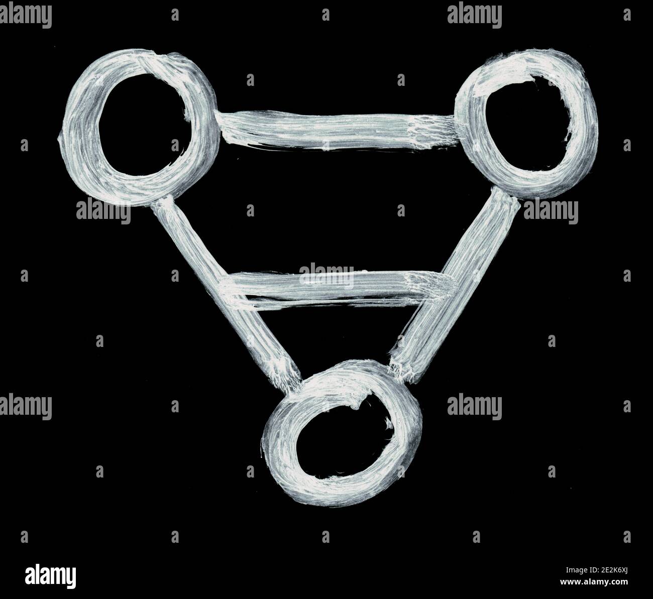 Alchemical Symbols Clay Two Inverted Stock Photo - Alamy