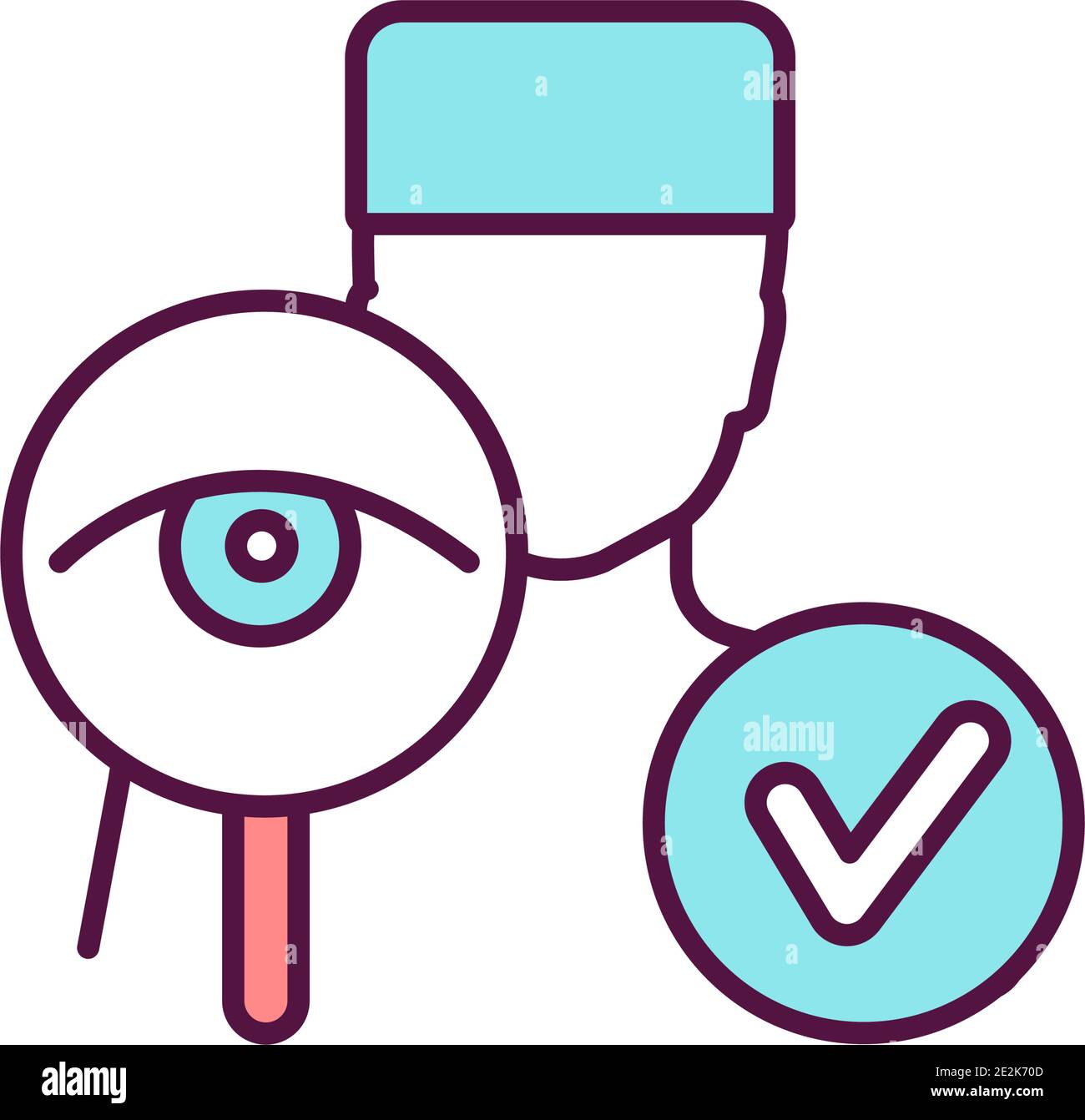Doctor check RGB color icon Stock Vector Image & Art - Alamy
