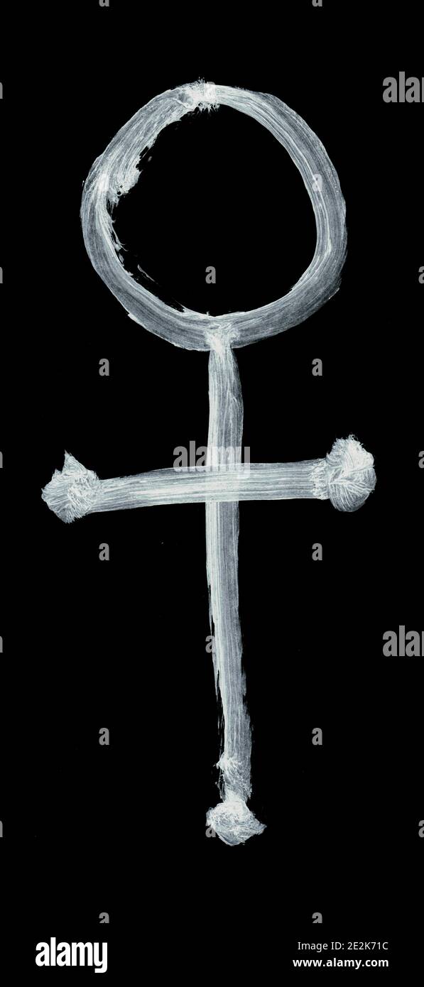 Alchemical Symbols Copper Three Inverted Stock Photo - Alamy