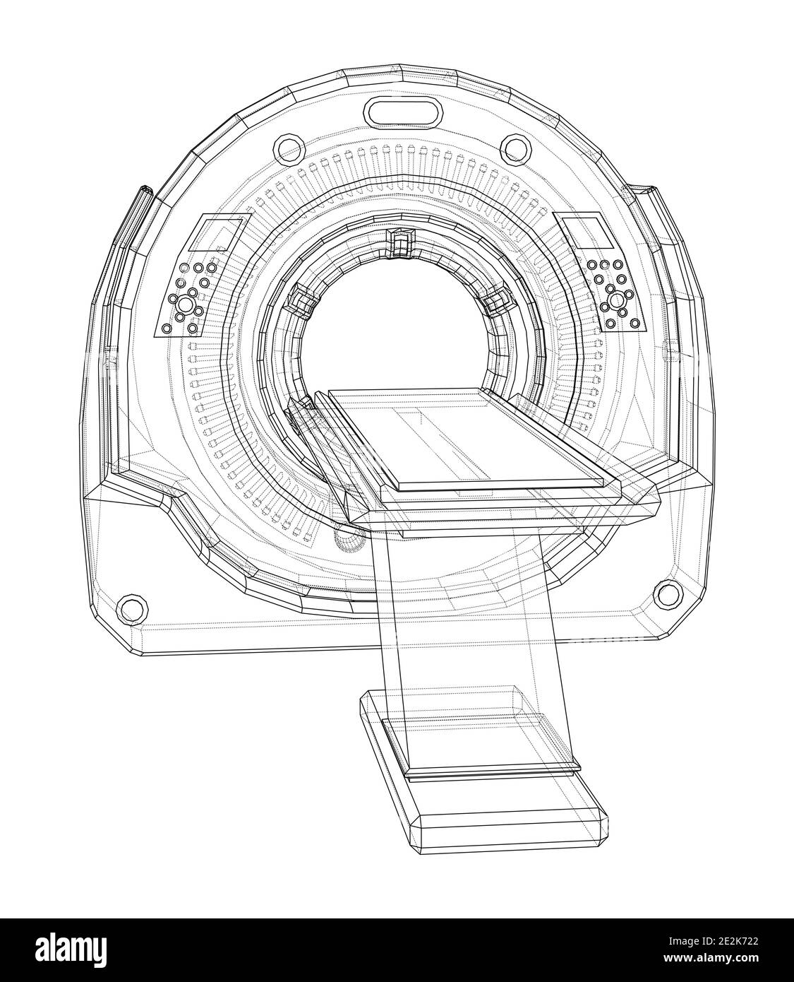 3d illustration of a MRI machine Stock Vector Image & Art - Alamy