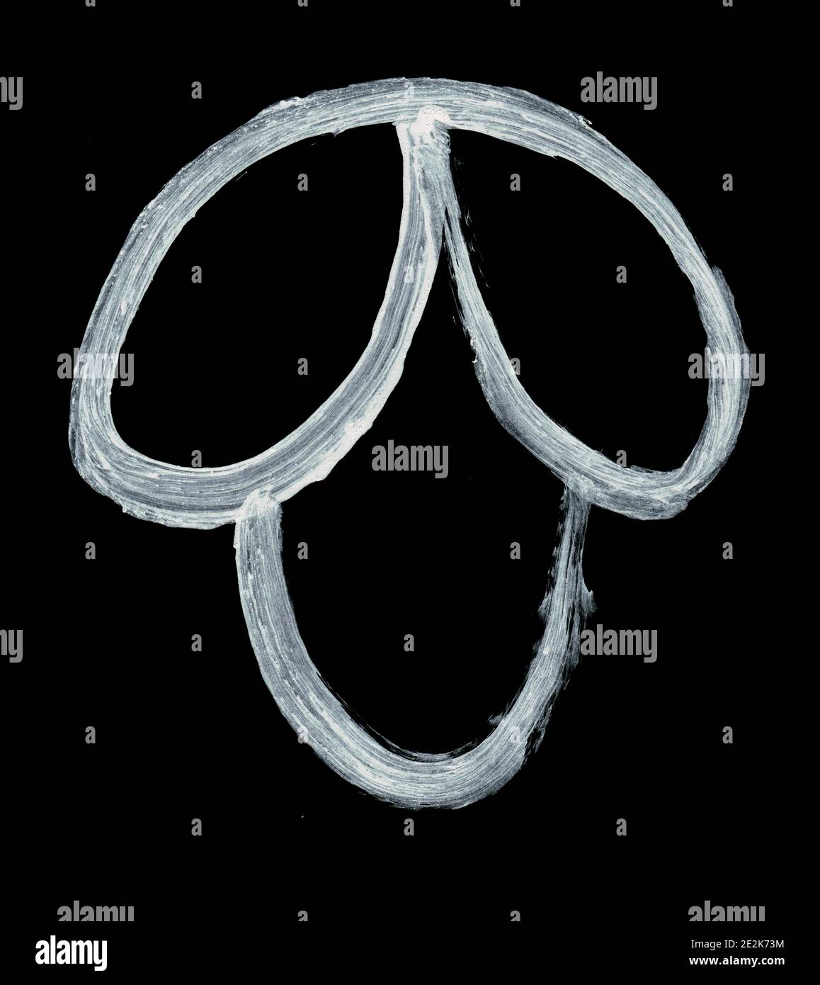 Alchemical Symbols Crystal Two Inverted Stock Photo - Alamy