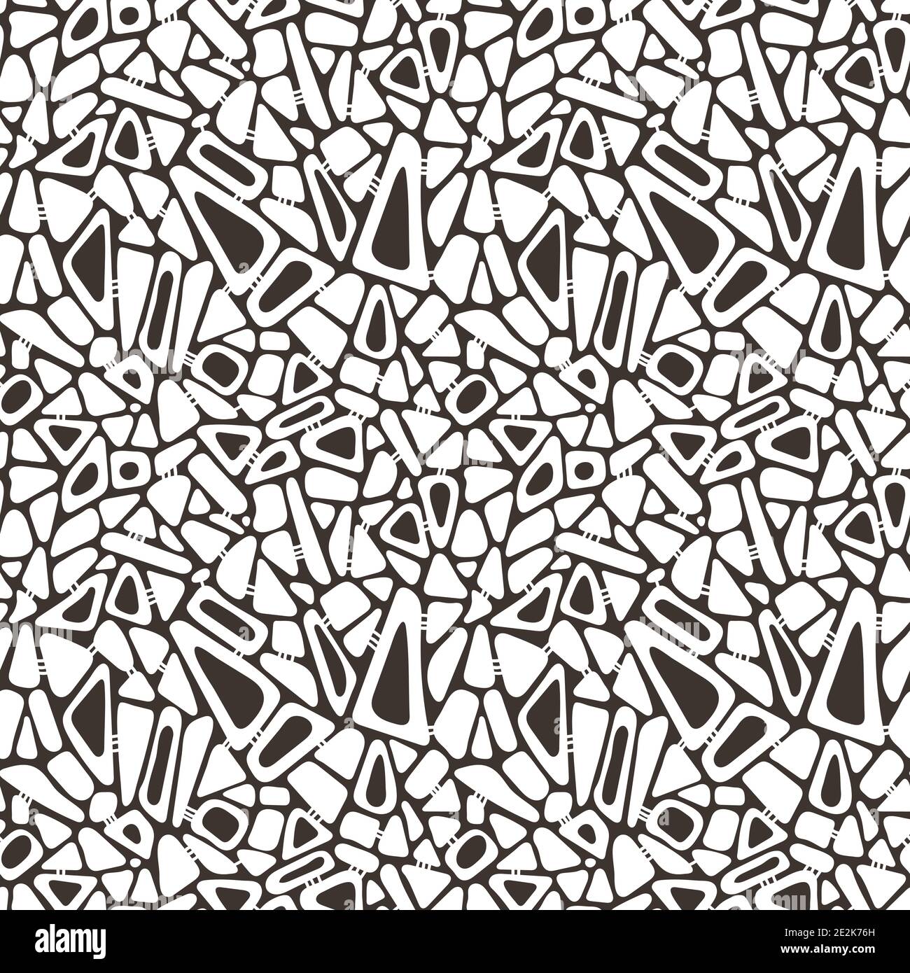 Seamless hand drawn ink pattern. Creative endless background with blots ...