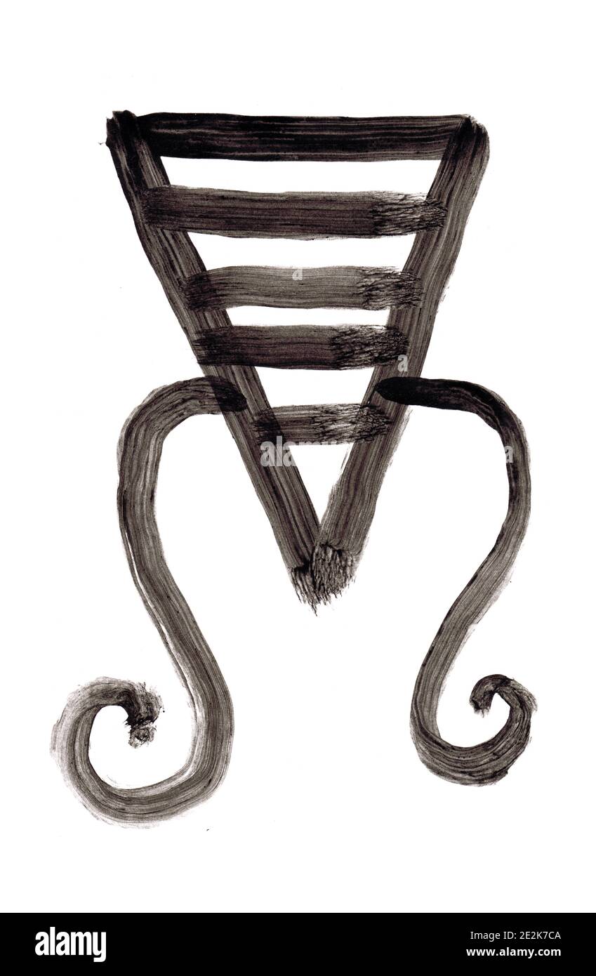 Alchemical Symbols Gold Nine Stock Photo - Alamy