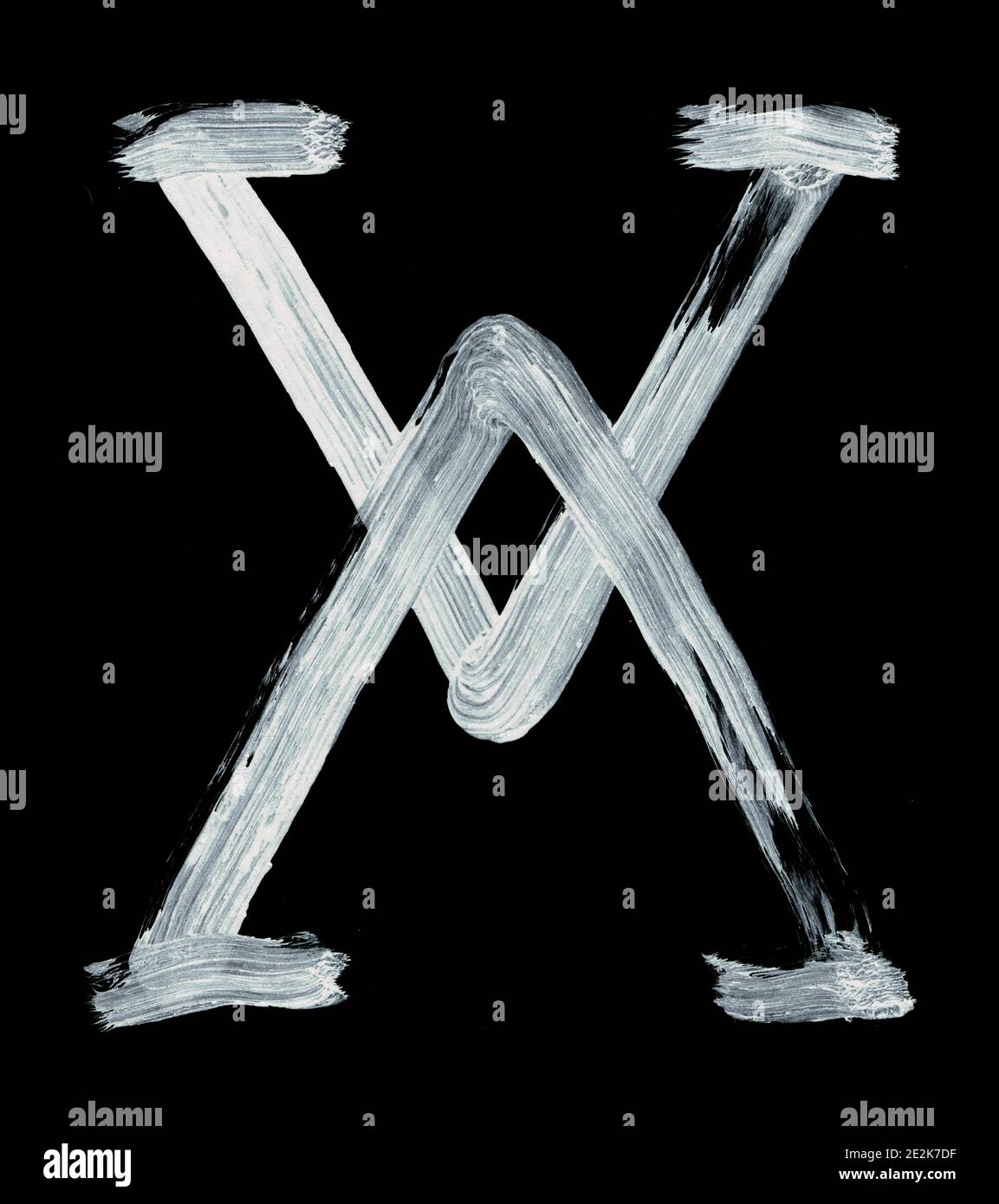 Alchemical Symbols Glass Inverted Stock Photo - Alamy