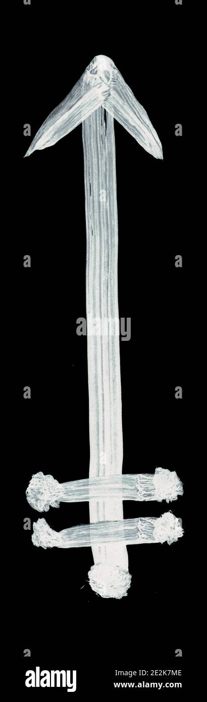 Alchemical Symbols Iron Three Inverted Stock Photo - Alamy