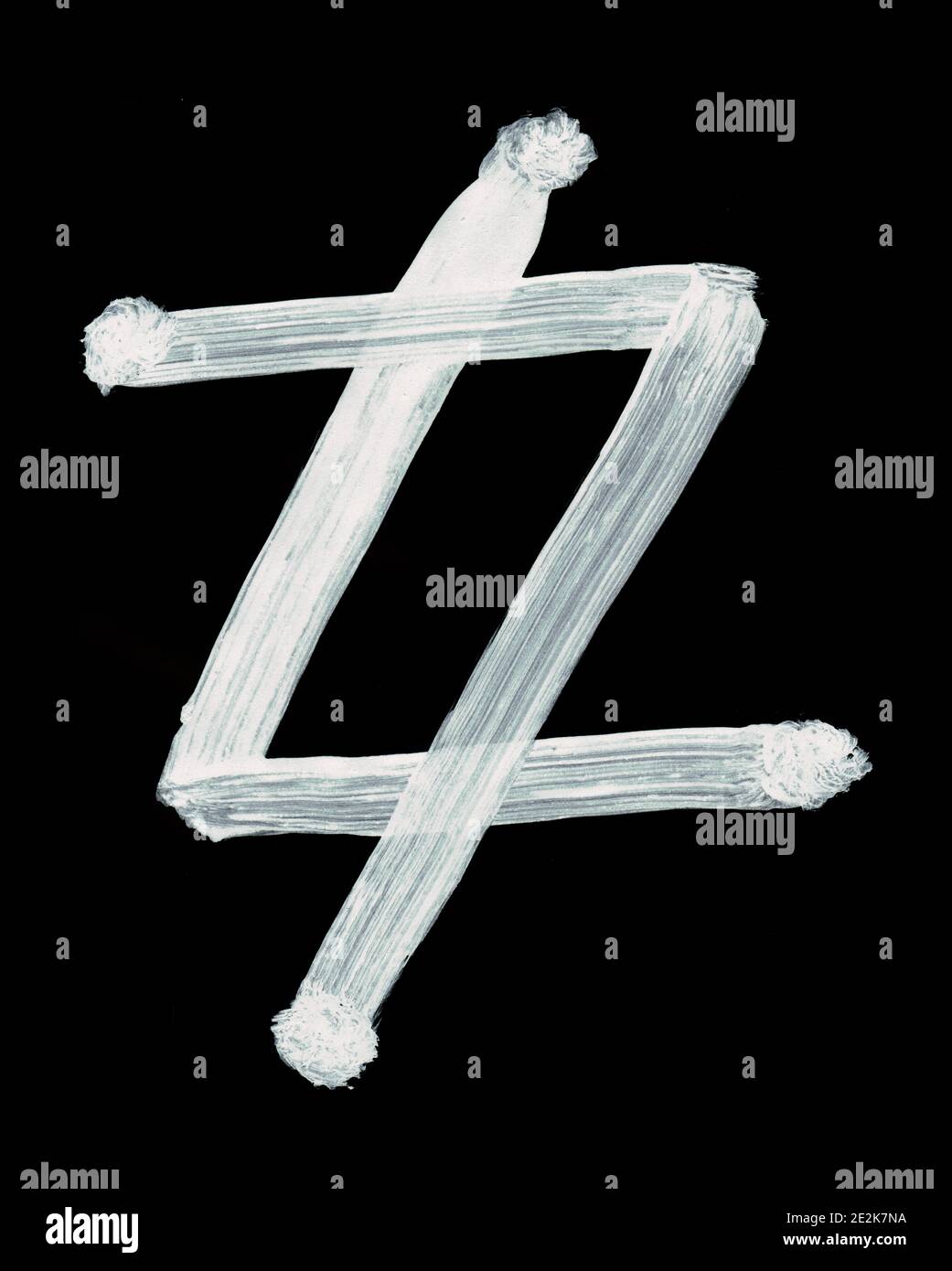 Alchemical Symbols Lead Five Inverted Stock Photo - Alamy
