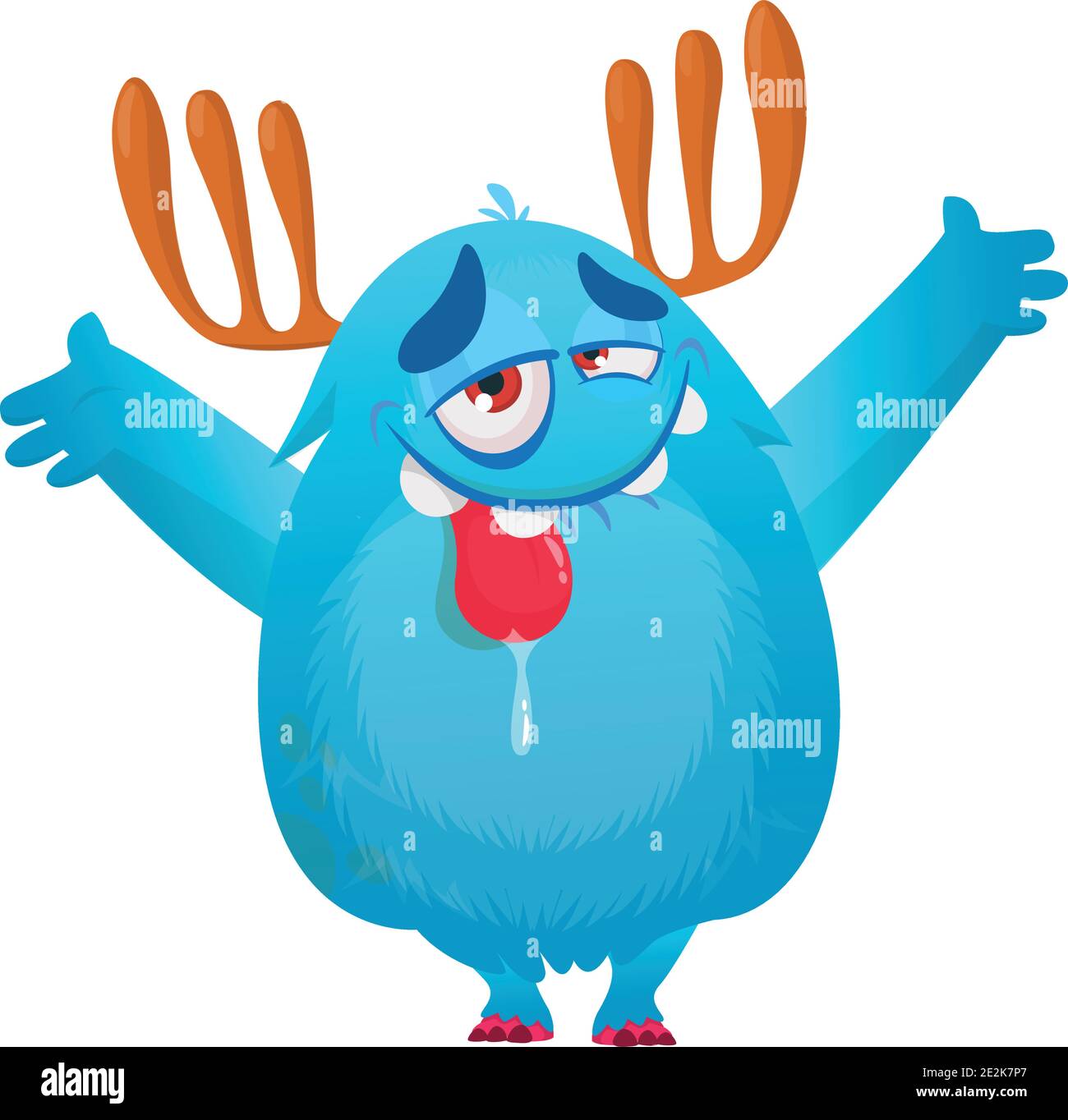 Silly cartoon monster. Vector illustration Stock Vector Image & Art - Alamy