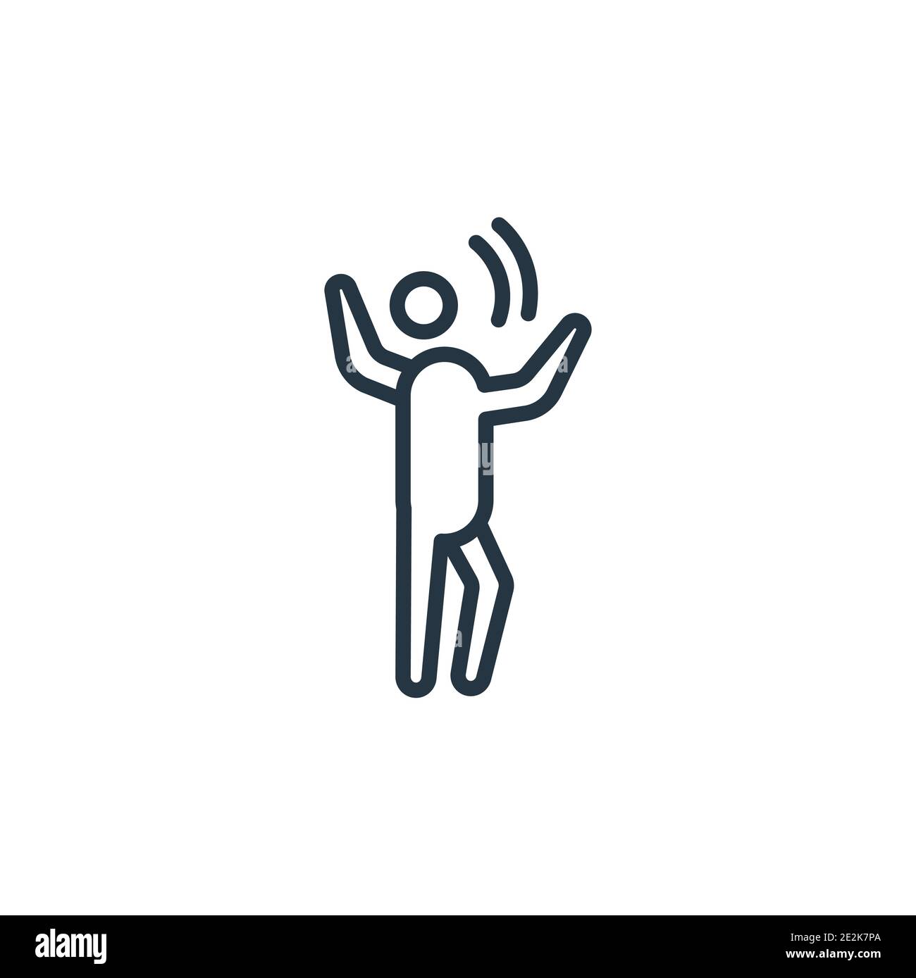Blah human outline vector icon. Thin line black blah human icon, flat ...