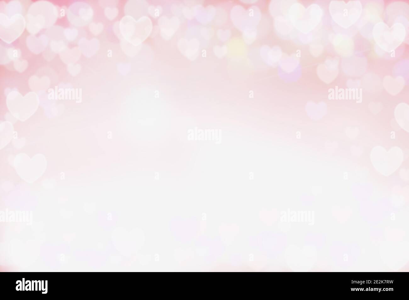Beautiful pink heart bokeh background perfect for Valentines Day or ...
