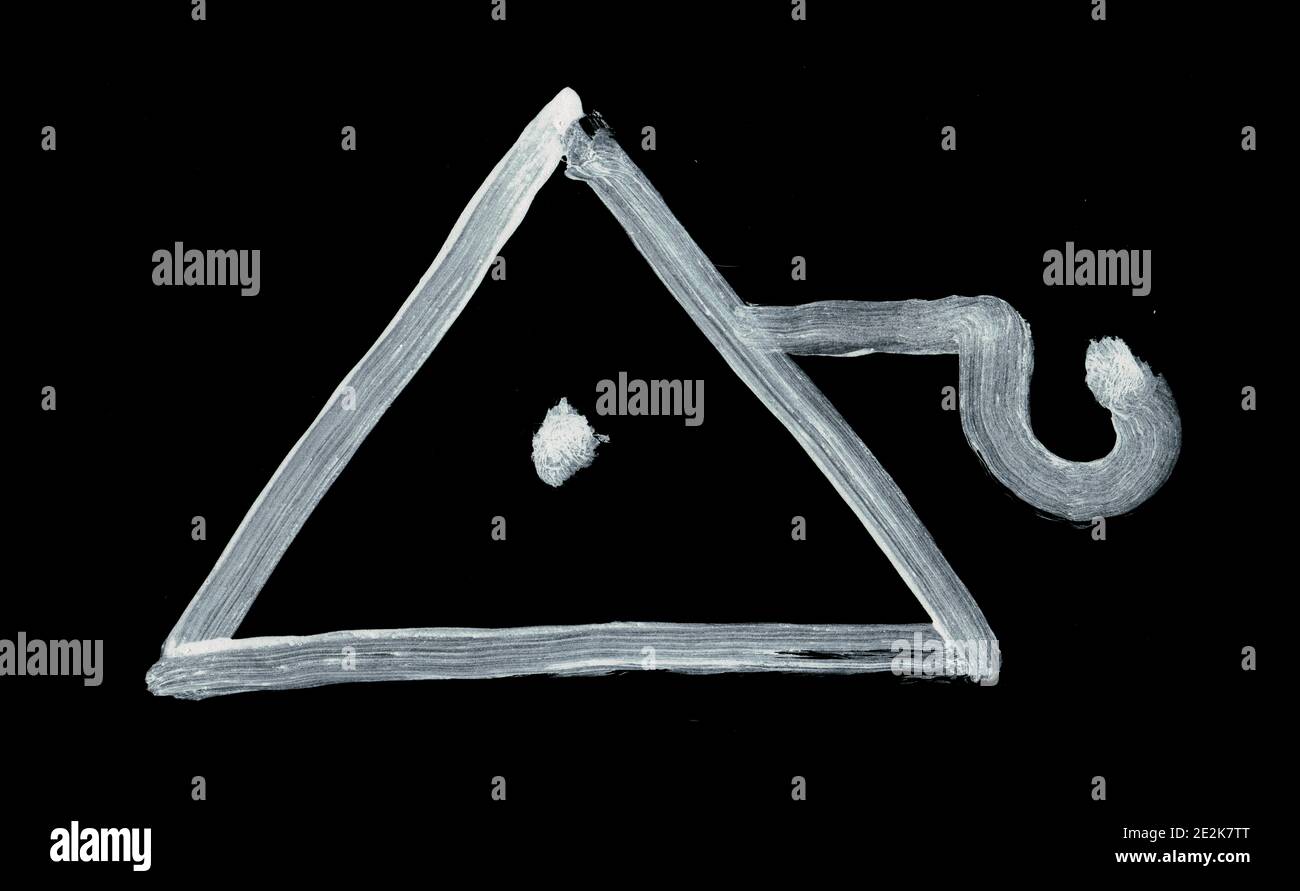 Alchemical Symbols Lye Inverted Stock Photo - Alamy