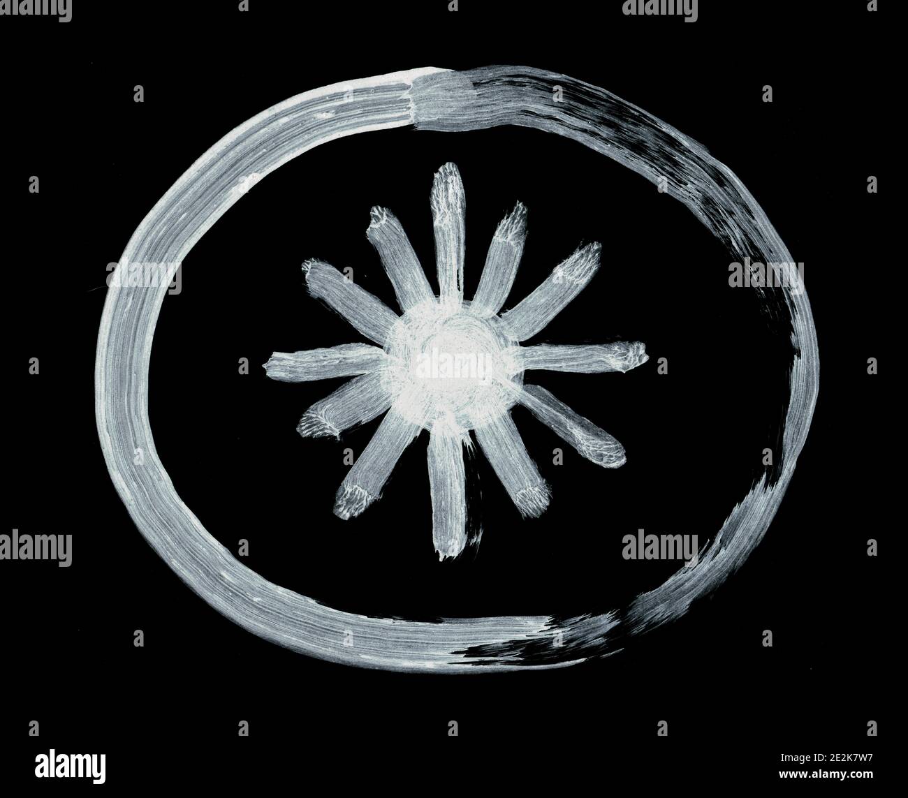 Alchemical Symbols Magnesium One Inverted Stock Photo - Alamy