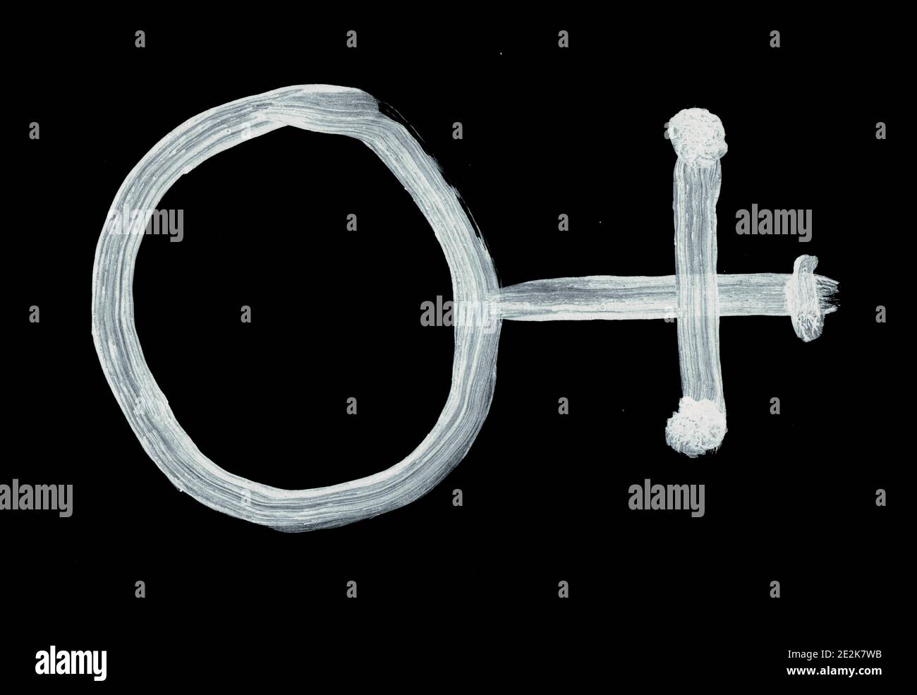Alchemical Symbols Magnesium Four Inverted Stock Photo - Alamy