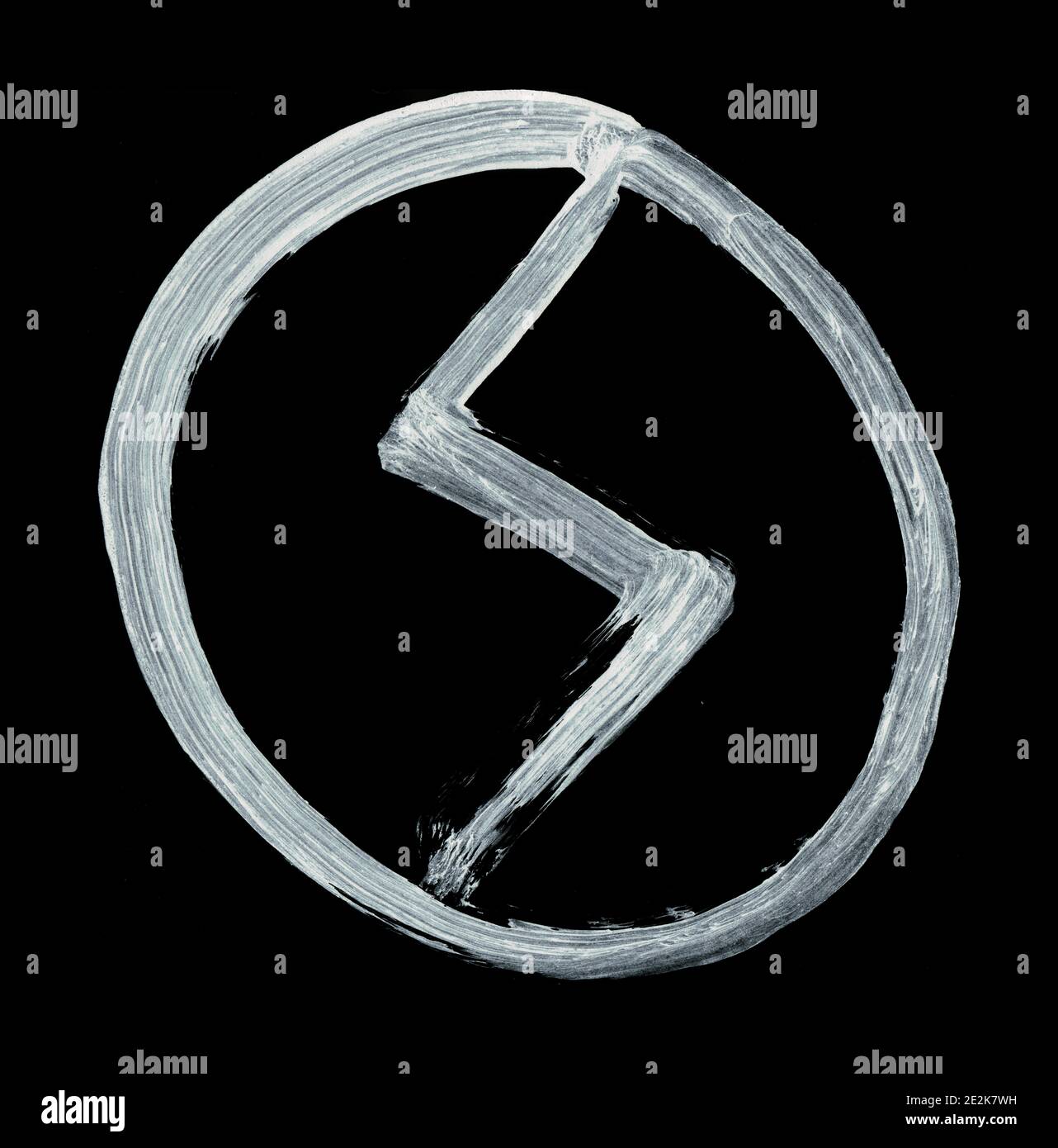 Alchemical Symbols Magnesium Three Inverted Stock Photo - Alamy