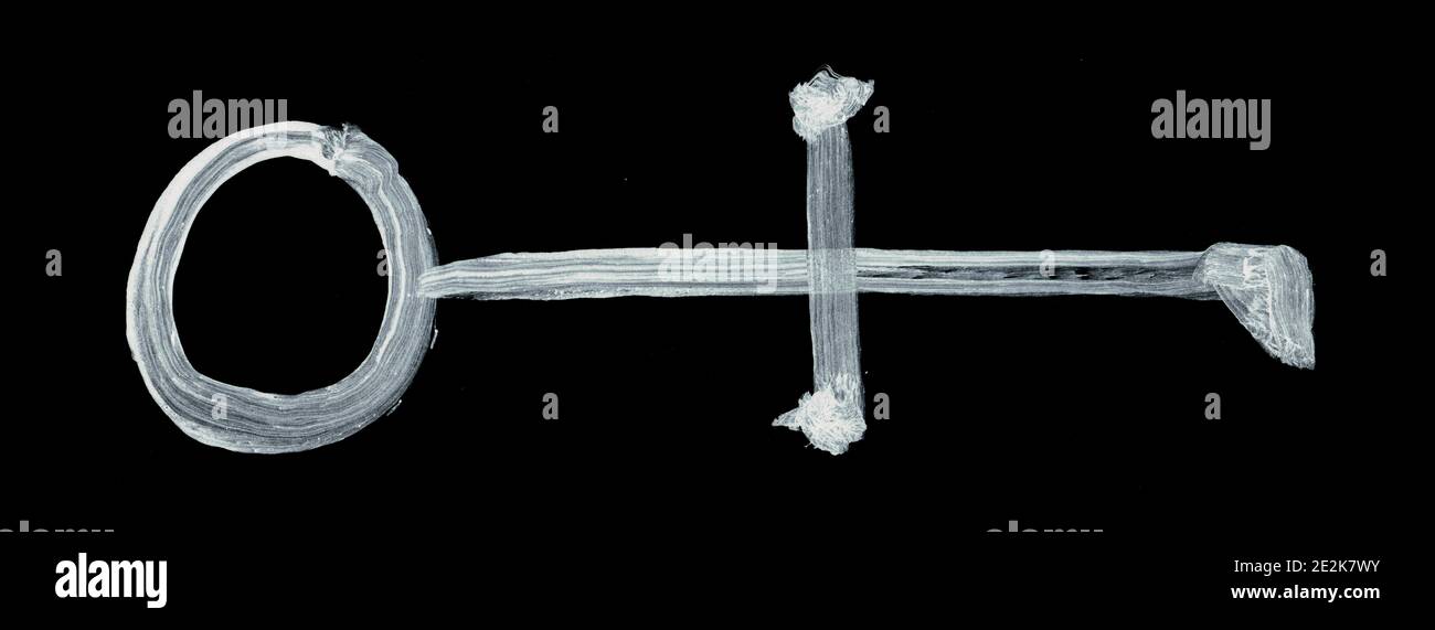 Alchemical Symbols Magnesia Inverted Stock Photo - Alamy